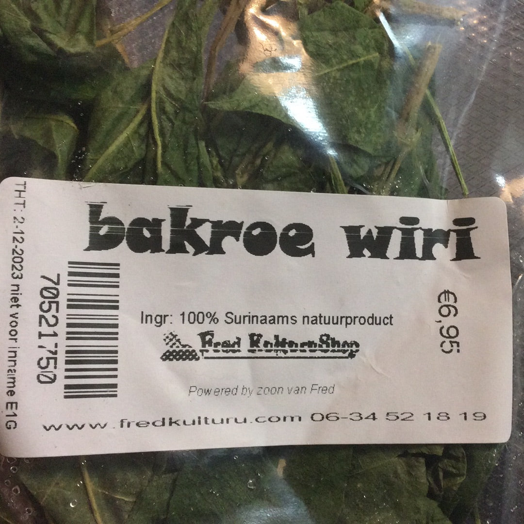 Bakroe wiri vers (diepvries) – FredKulturu