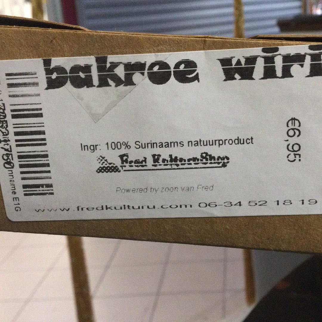 Bakroe wiri gedroogd – FredKulturu